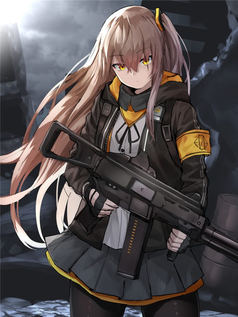 [1.6G]手游少女前线角色UMP45 P站同人图集原画插画线稿CG壁纸图片素材-ACG图包网