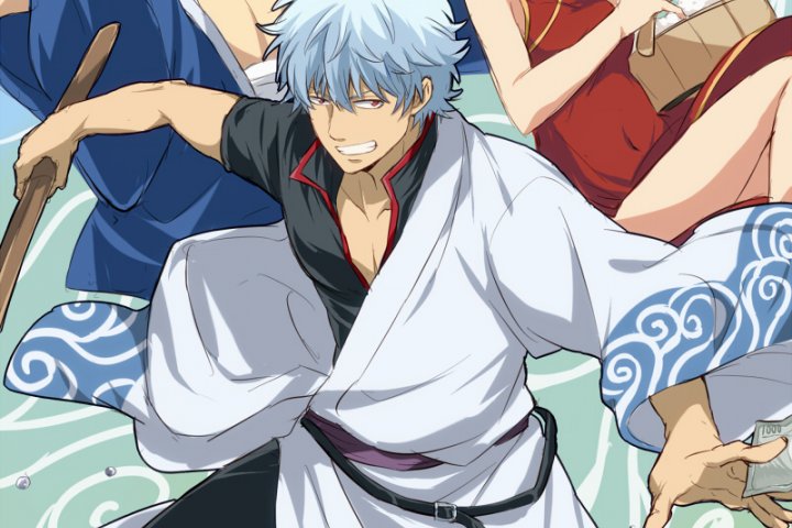 动漫银魂角色坂田银时P站同人图集 – ACG图包网